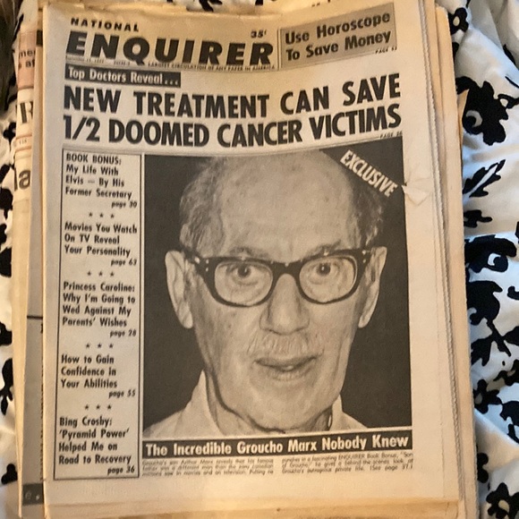 Office | National Inquirer Magazine September 13 1977 Edition Groucho ...